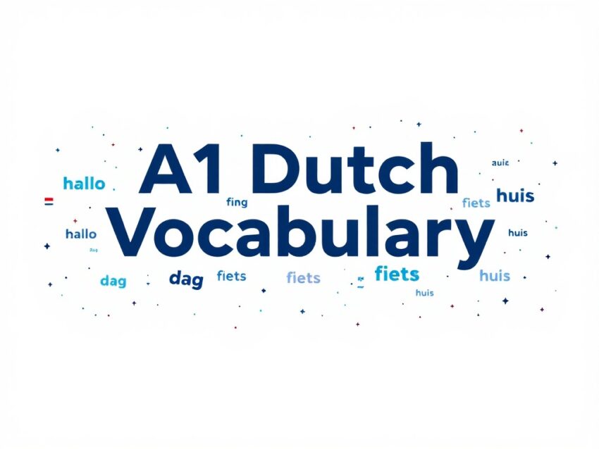 A1 Vocabulary - Self Study Dutch